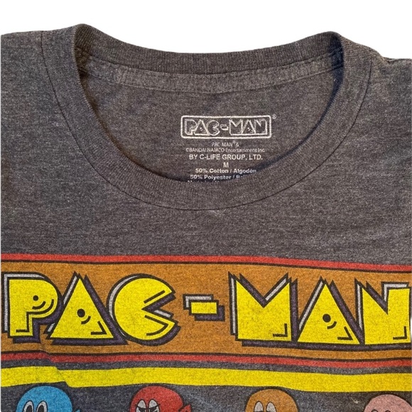 Vintage | Shirts | Vintage Pac Man Retro Official Pacman Tshirt Vintage ...